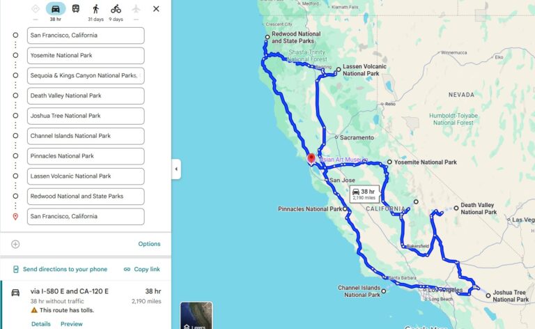 The Ultimate 10 Day California National Park Road Trip Loop | The Nature Seeker